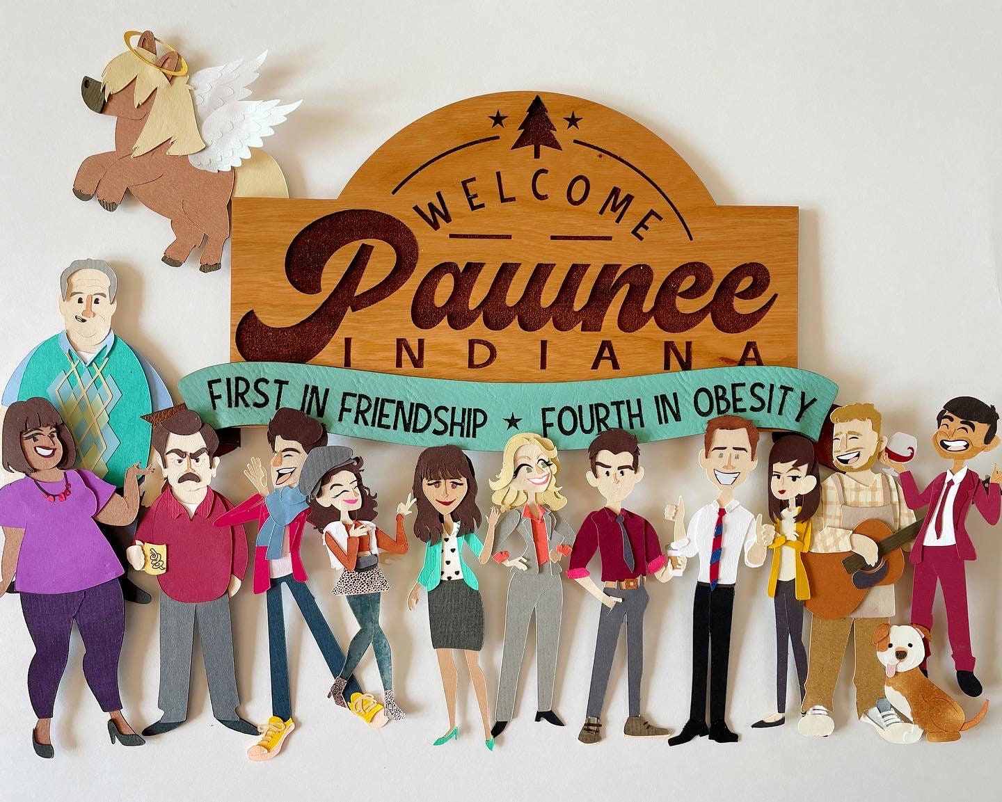 Parks and Rec Full Cast PRINT – From Pen to Paper